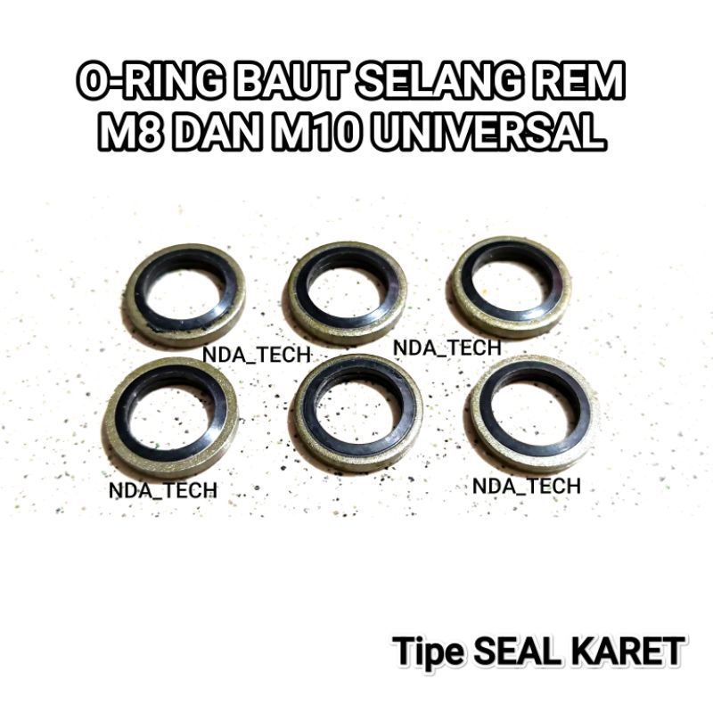 Jual RING BAUT BANJO SELANG REM RING TIPE KARET SEAL KALIPER MASTER REM ...