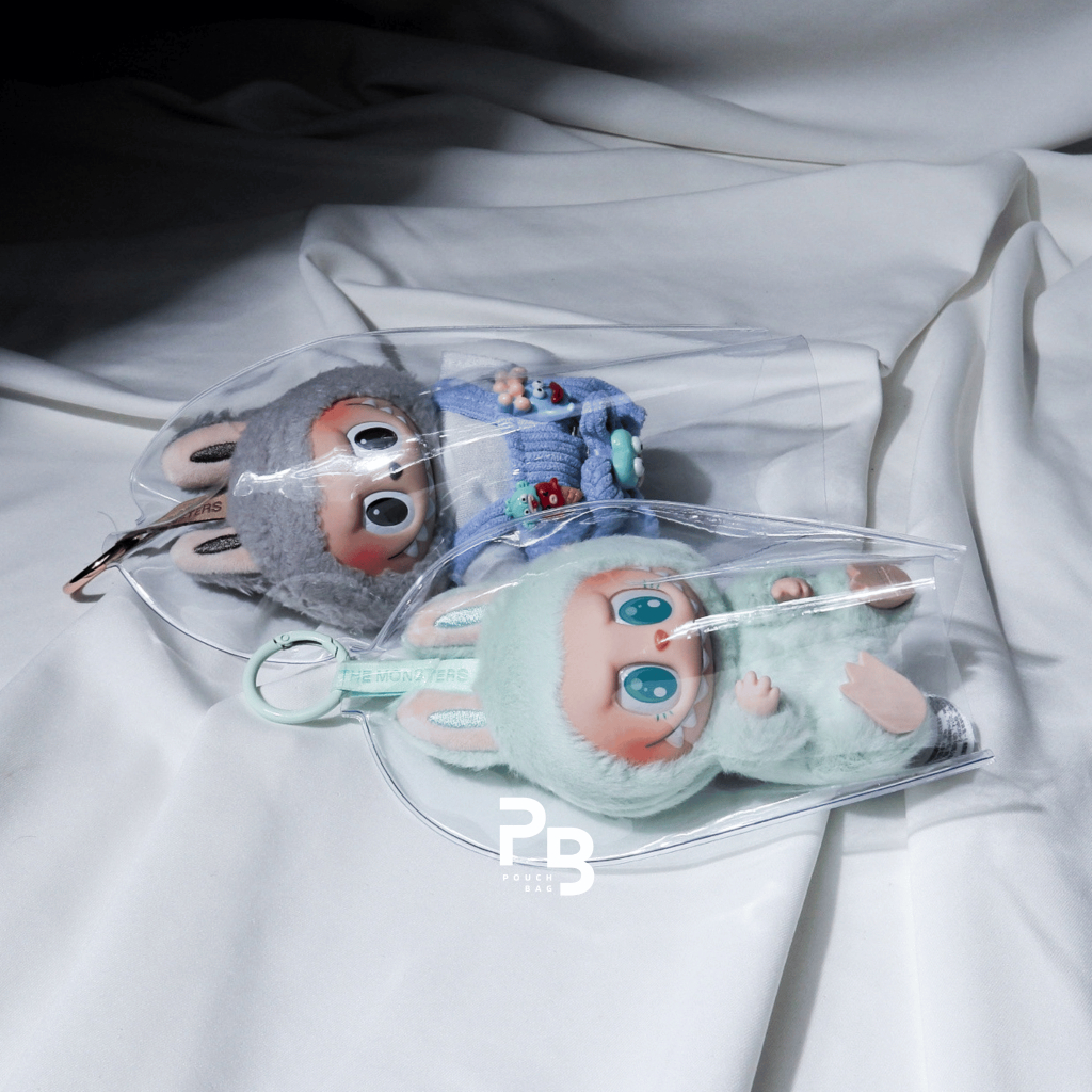 Jual Pouch Bening Transparan Pelindung Boneka Popmart Labubu Sad Duck ...