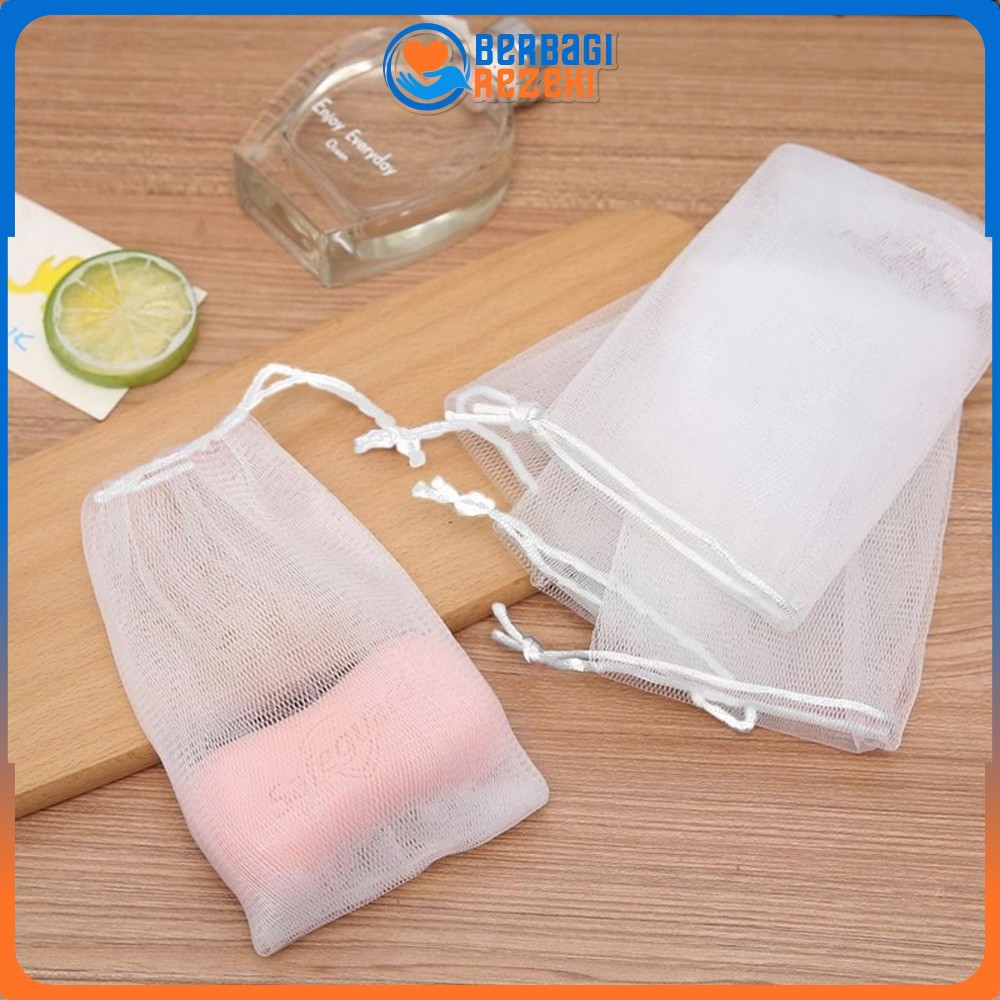 Jual Kantong Jaring Busa Sabun Batang / Soap Foaming Pouch Sabun Jaring ...