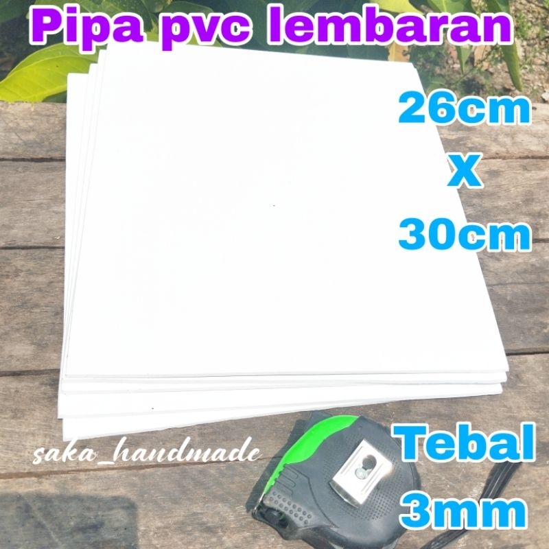 Jual PIPA PARALON/PVC LEMBARAN (26cm X 30cm) TEBAL 3mm | Shopee Indonesia