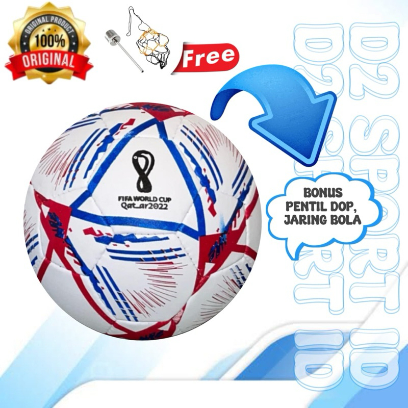Jual Bola Sepak Size 4 Bahan Pu Mpuk Tebal Bonus Pentil Dan Jaring ...