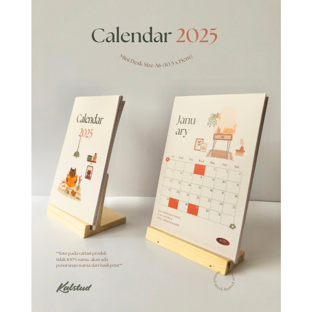 Jual Mini Kalender 2025 by Kalstud - Kalender Meja - Desk Calendar ...