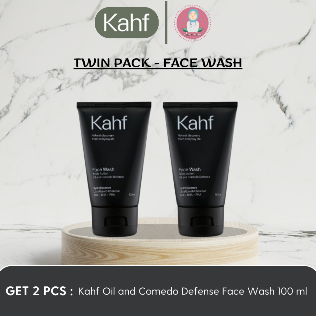 Jual Kahf Triple Action Oil and Comedo Defense Face Wash 100 ml Twin ...