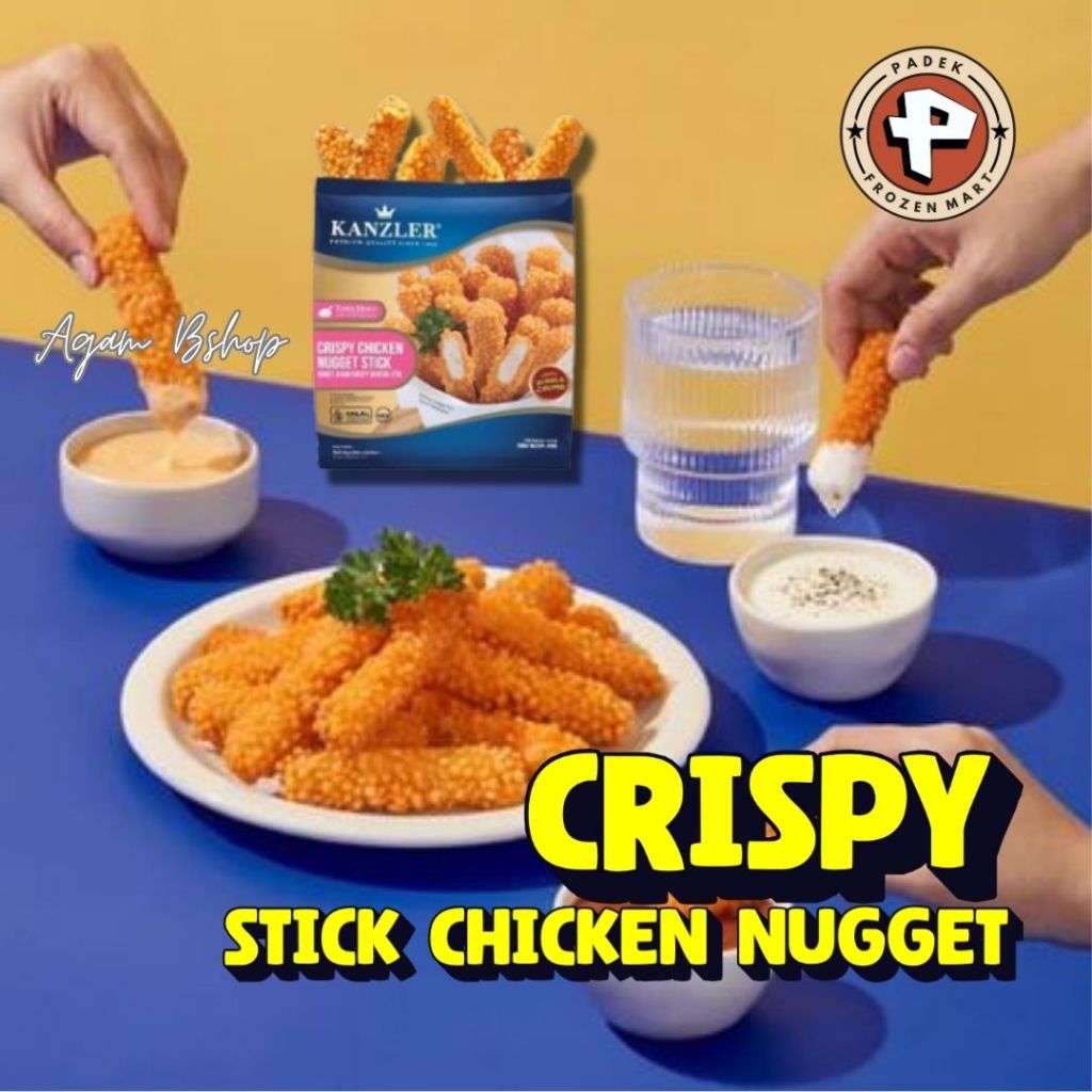 Jual Kanzler Crispy Stick Chicken Nuget / Padek Frozen Mart | Shopee ...