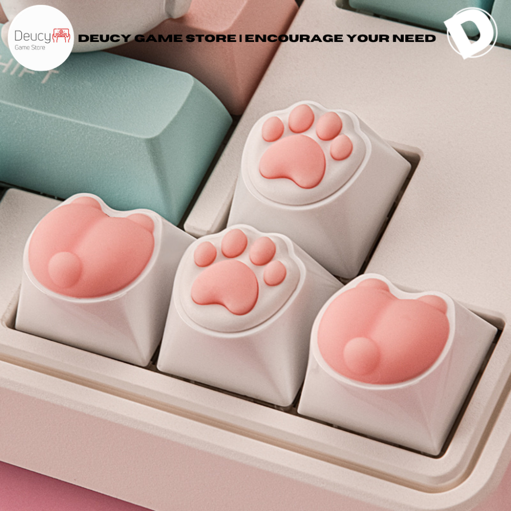 Jual [4pcs]Cat Paw Keycap Bentuk Cakar Kucing Lucu Bahan ABS 4 Keys ...
