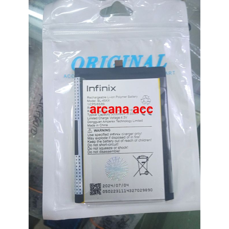 Jual baterai battery Infinix GT 20 Pro X6871 BL-49XX BL49XX ORIGINAL ...
