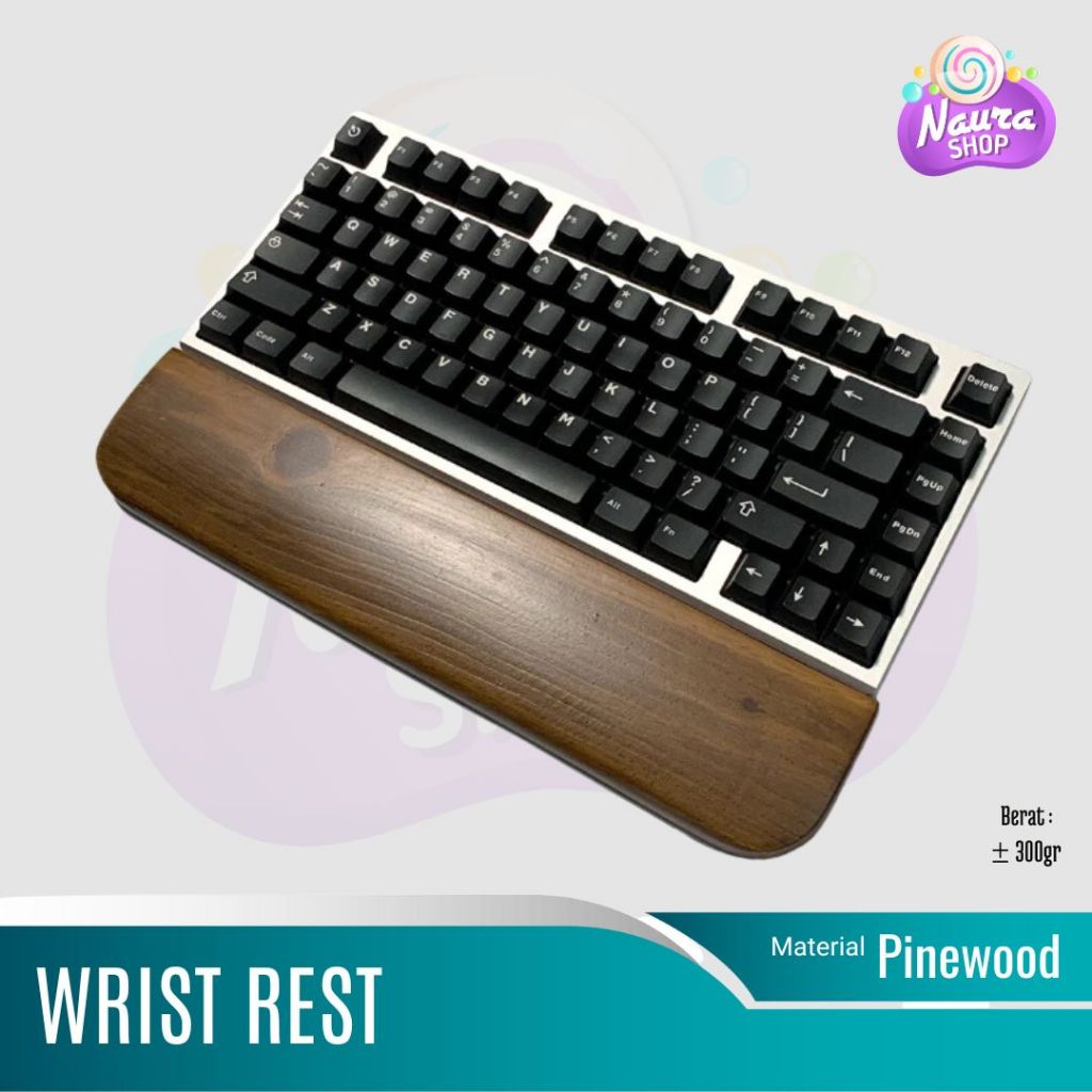 Jual Wrist Rest Pad Keyboard Wooden Kayu | Shopee Indonesia