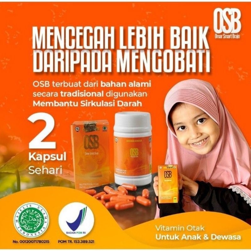 Jual OSB KAPSUL 1 Box 60 Kapsul Vitamin Terbaik Otak Anak Cerdas Dan ...