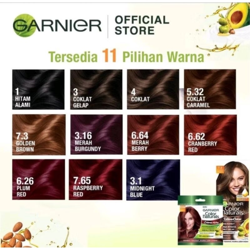 Jual GARNIER Hair Color Naturals Ultra Color 20gr + 20mL SACHET ...