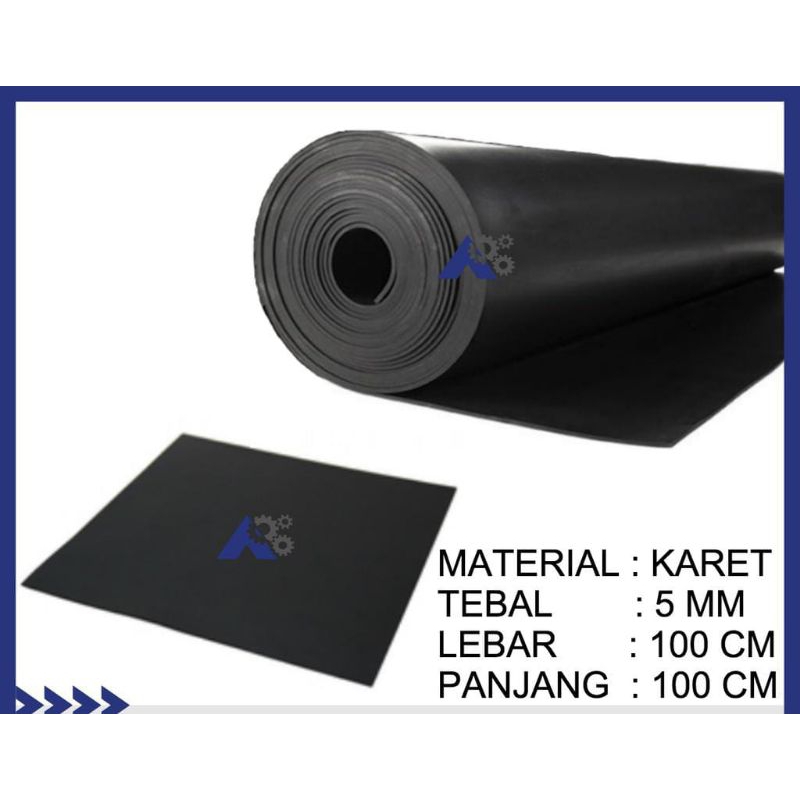 Jual rubber shet / karet lembaran 5mm x 100cm x 100cm | Shopee Indonesia