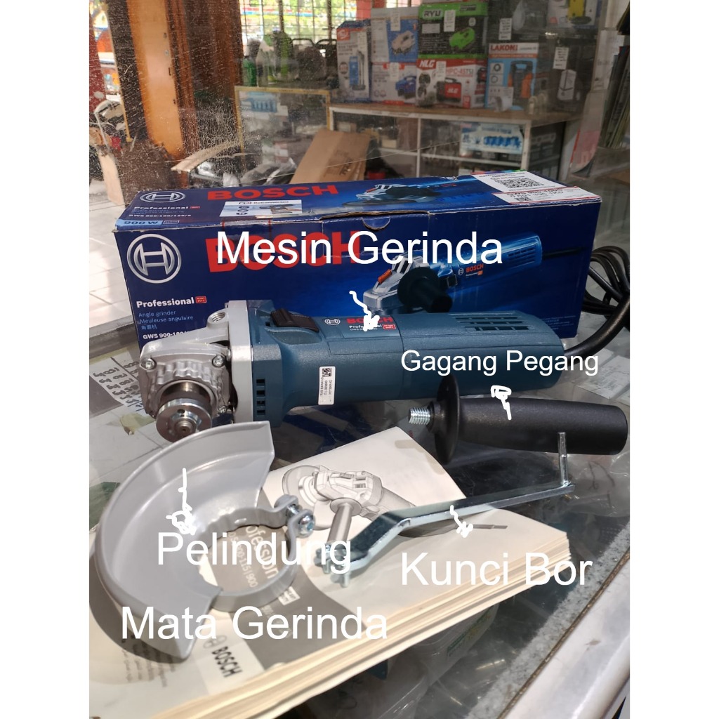 Jual Bosch GWS 900-100 S 900-100S Variable Speed Angle Grinder Slepan ...