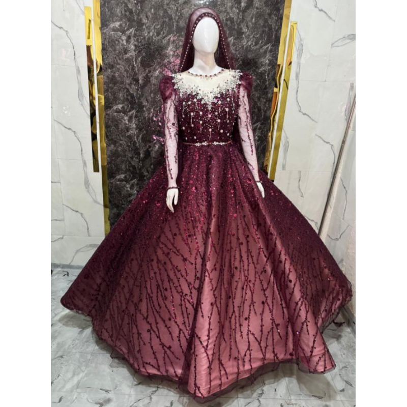 Jual gaun crinolin gradasi | Shopee Indonesia