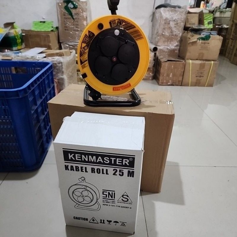 Jual KENMASTER KABEL ROLL 25 METER KABEL EXTENSION SERBA GUNA KENMASTER ...