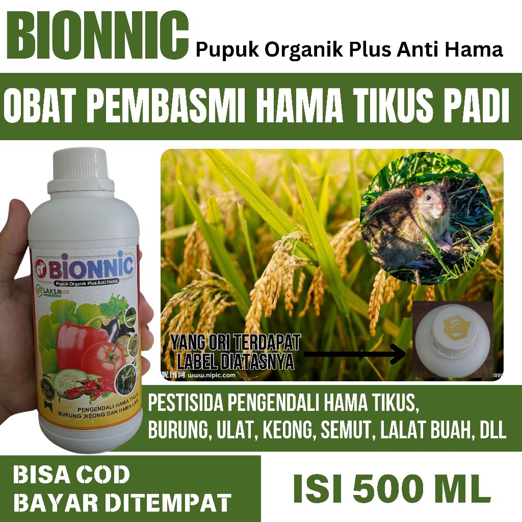 Jual Obat Pembasmi Hama Tikus Padi - BIONNIC Obat Mempercepat ...