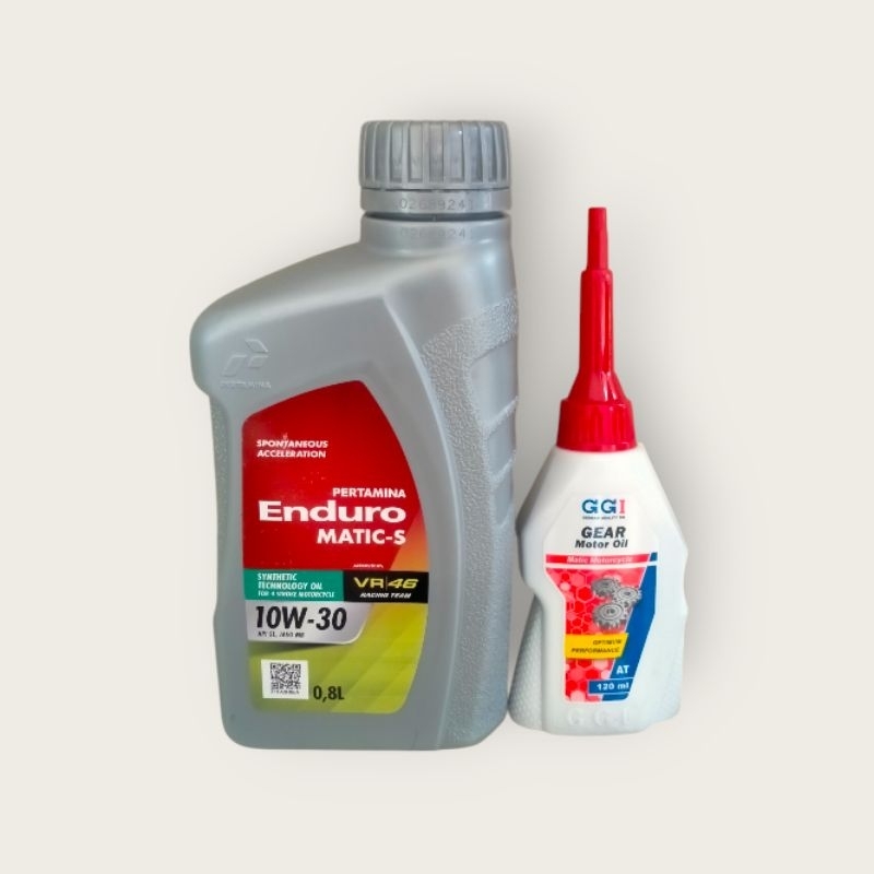 Jual Oli Enduro matic - S 10w30 0,8L + GGI gear oli 120 ML (Paket ...