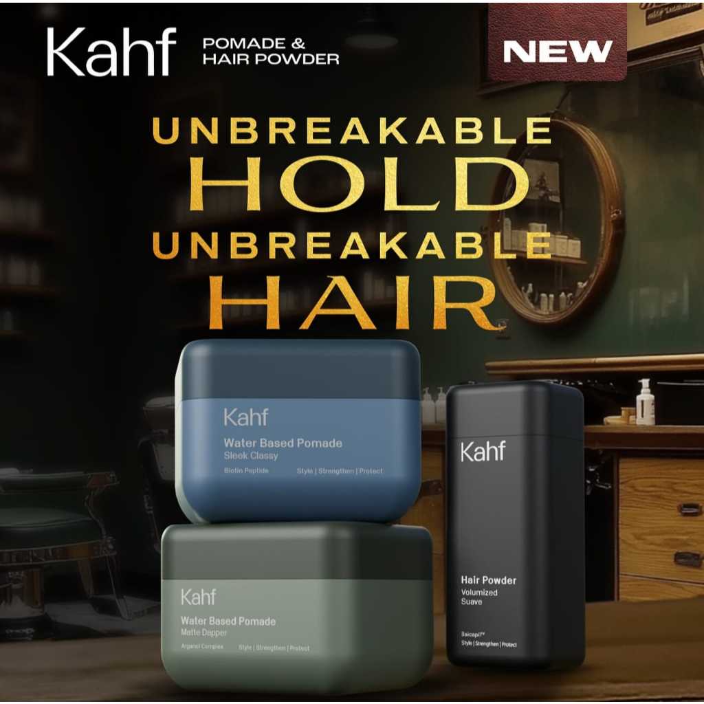 Jual KAHF Pomade 70g / Hair Powder 10g | Shopee Indonesia