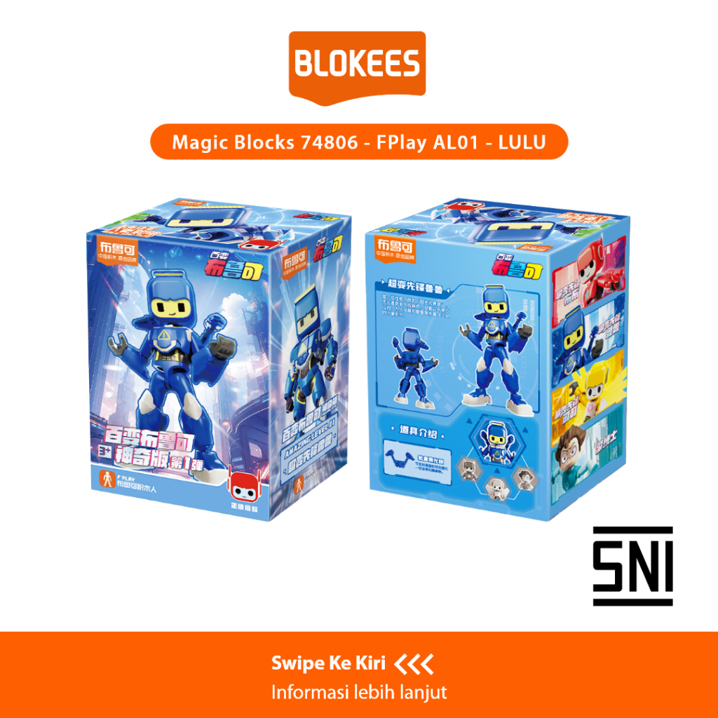 Jual BLOKEES Blind Box Magic Blocks LULU Gacha Figure FPLAY AL01 ...