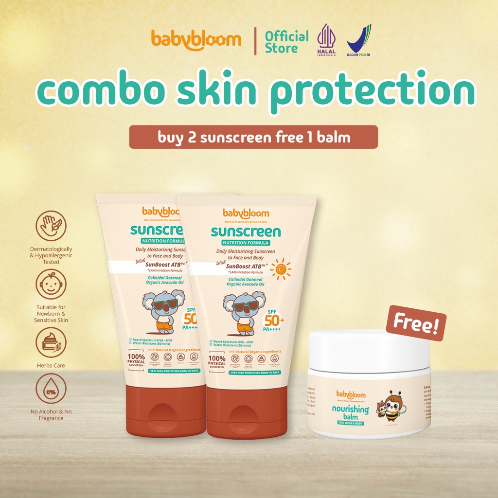 Jual BabyBloom Physical Sunscreen Anak & Bayi SPF 50+ (PA++++) 50 gr ...
