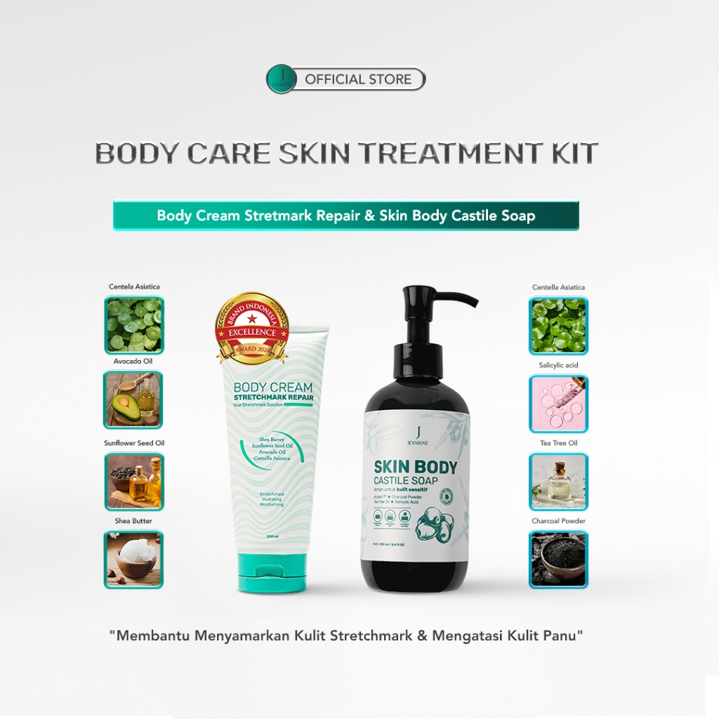 Jual Jevarine Body Cream Stretchmark Repair & Jevarine Skin Body ...