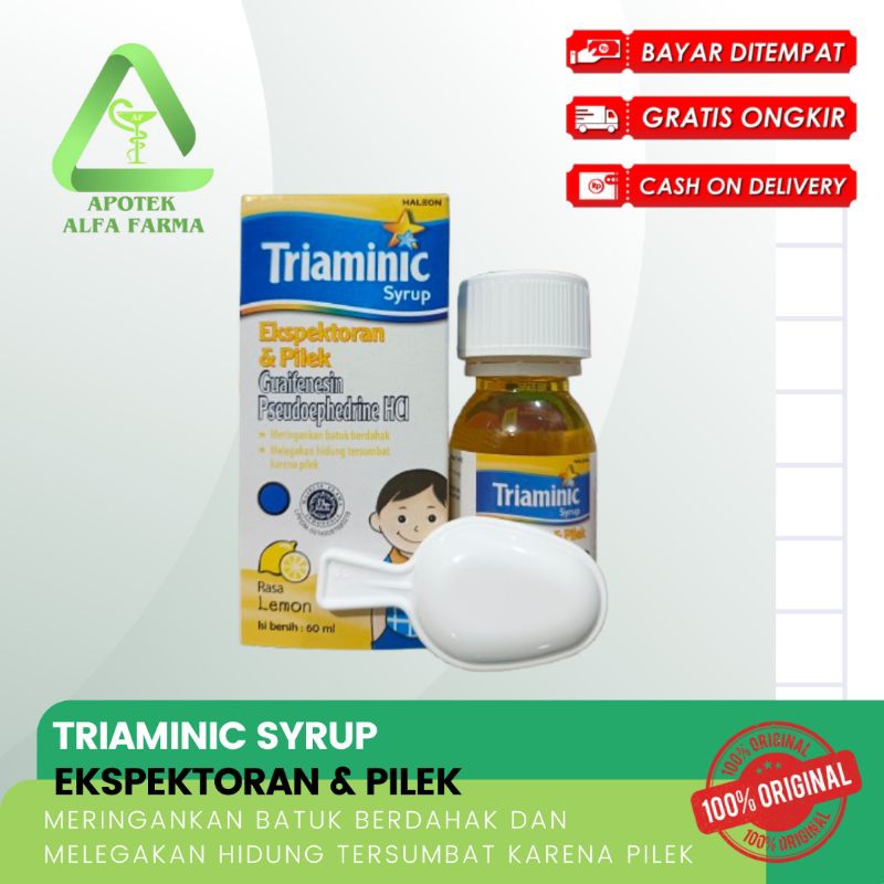 Jual TRIAMINIC EKSPEKTORAN & PILEK 60 ML | Shopee Indonesia