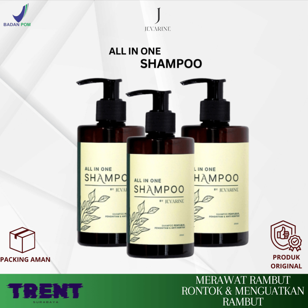 Jual Shampoo All In One By JEVARINE Penyubur , Penghitam Dan Anti Rontok | Shopee Indonesia