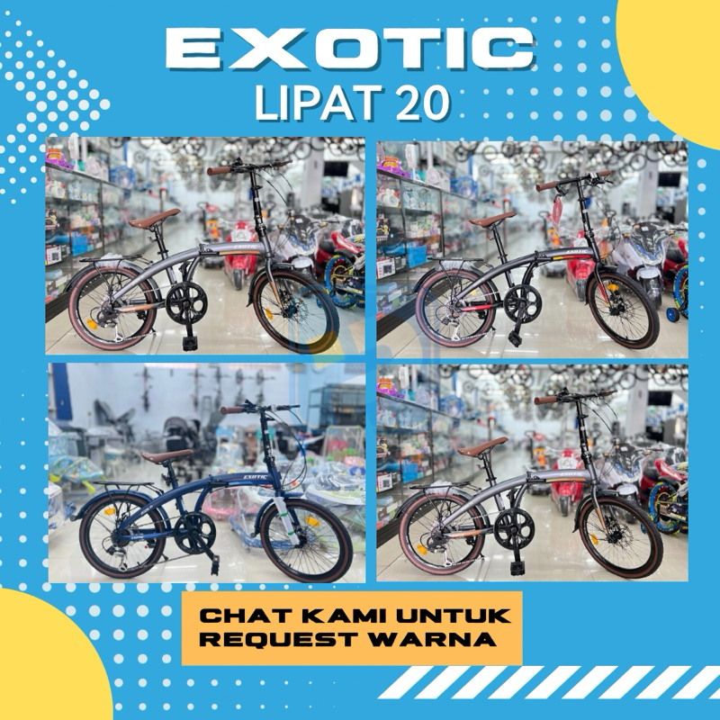 Jual SEPEDA ANAK LIPAT 20 EXOTIC ET 2026 AR / VIRGO 225 TERBARU [PROMO ...