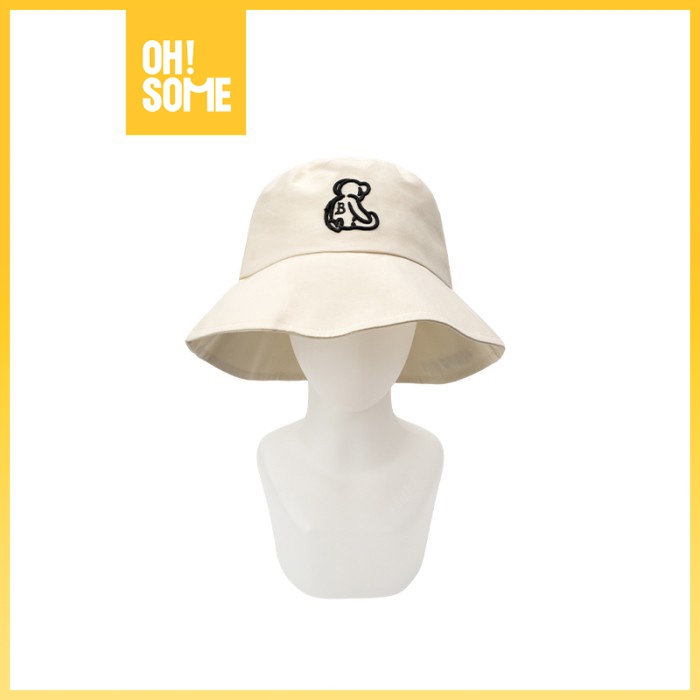 Jual OHSOME SYC Bear Bucket Hat Topi Bucket Bordir Beruang Simple Pria ...