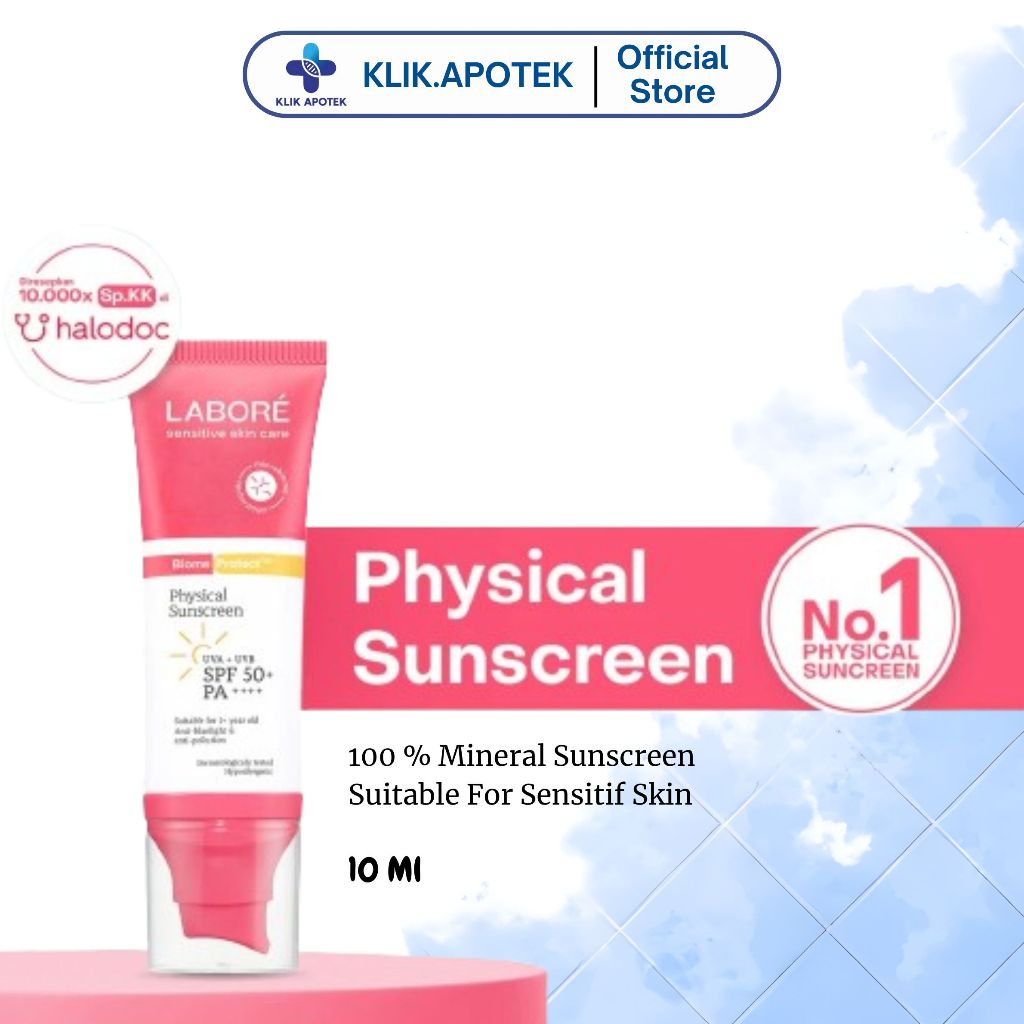 Jual Labore Physical Sunscreen SPF 50 PA++++ -Non-Comedogenic untuk ...
