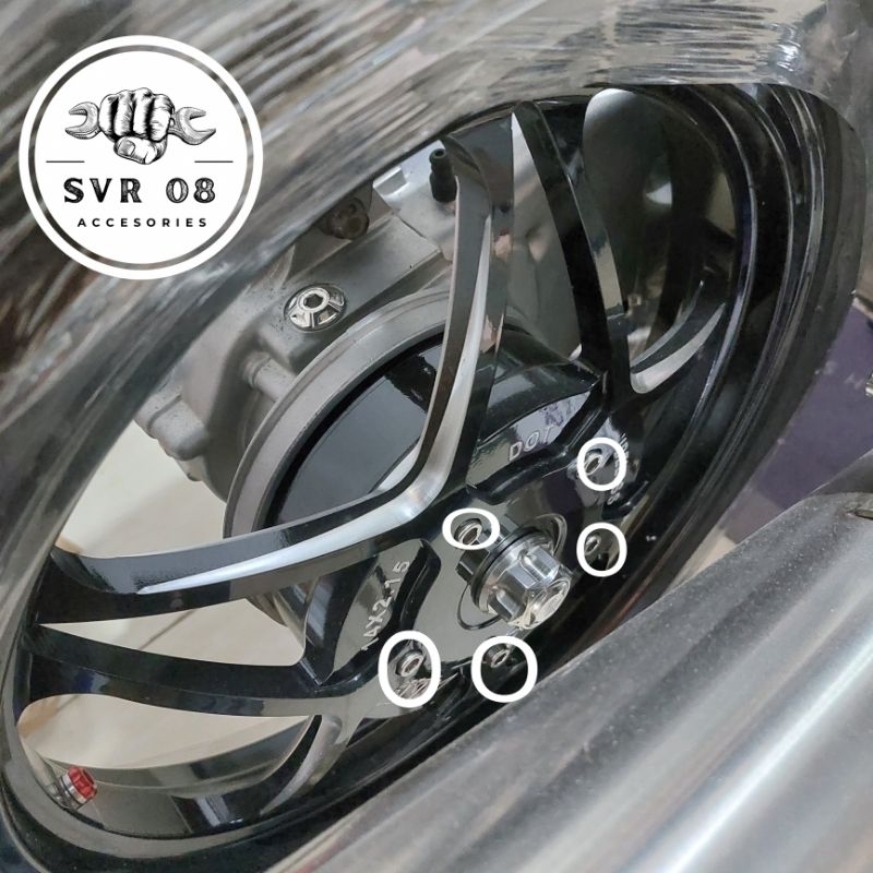 Jual SATUAN BAUT VELG CNC KING SPEED X-1R VND DELKEVIC MATIC PROBOLT ...