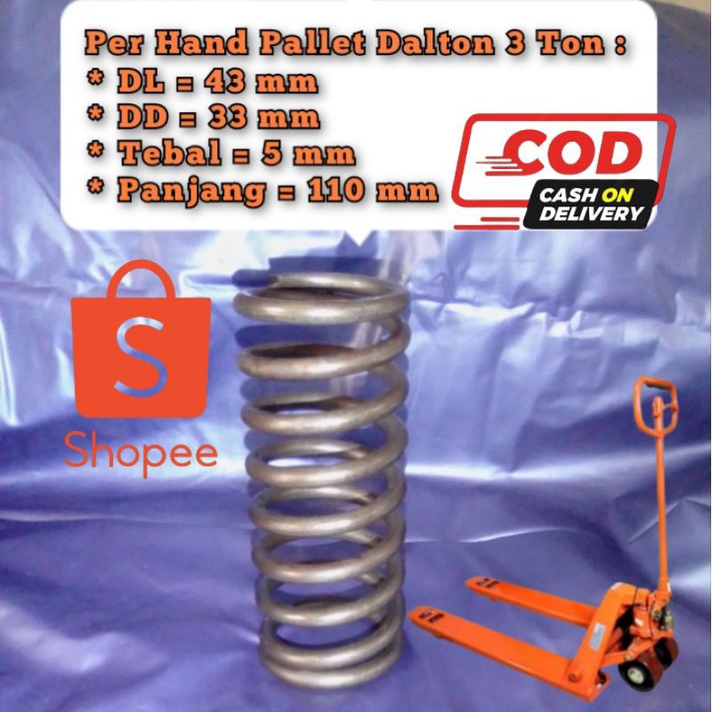 Jual Per Spring Pump Hand Pallet Dalton Oranye Dan Kuning | Shopee ...