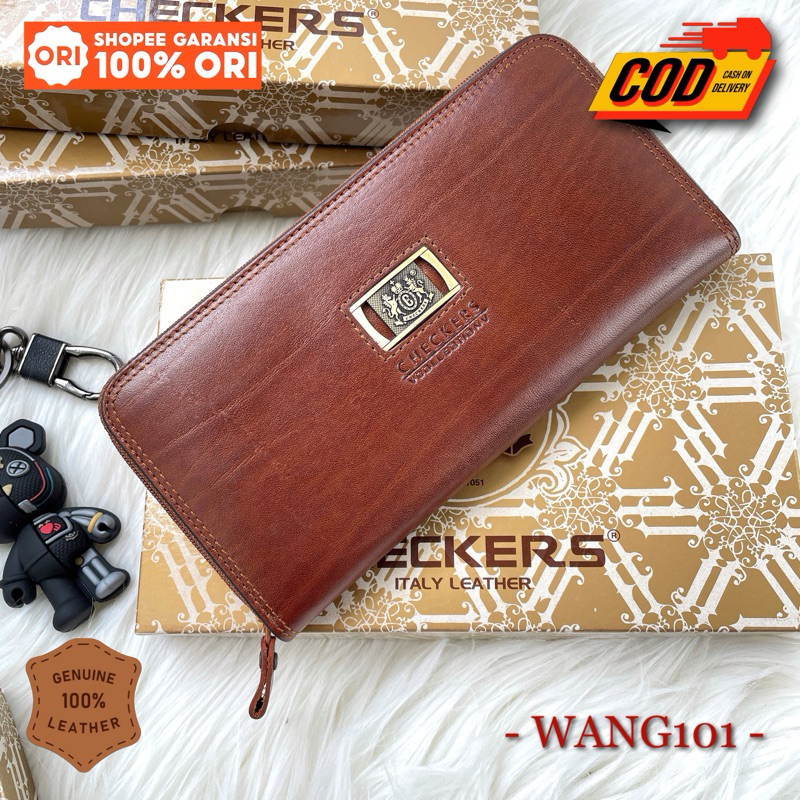 Jual WANG101 -- Dompet Kulit CHECKERS 09N Original - ASLI Money Back ...