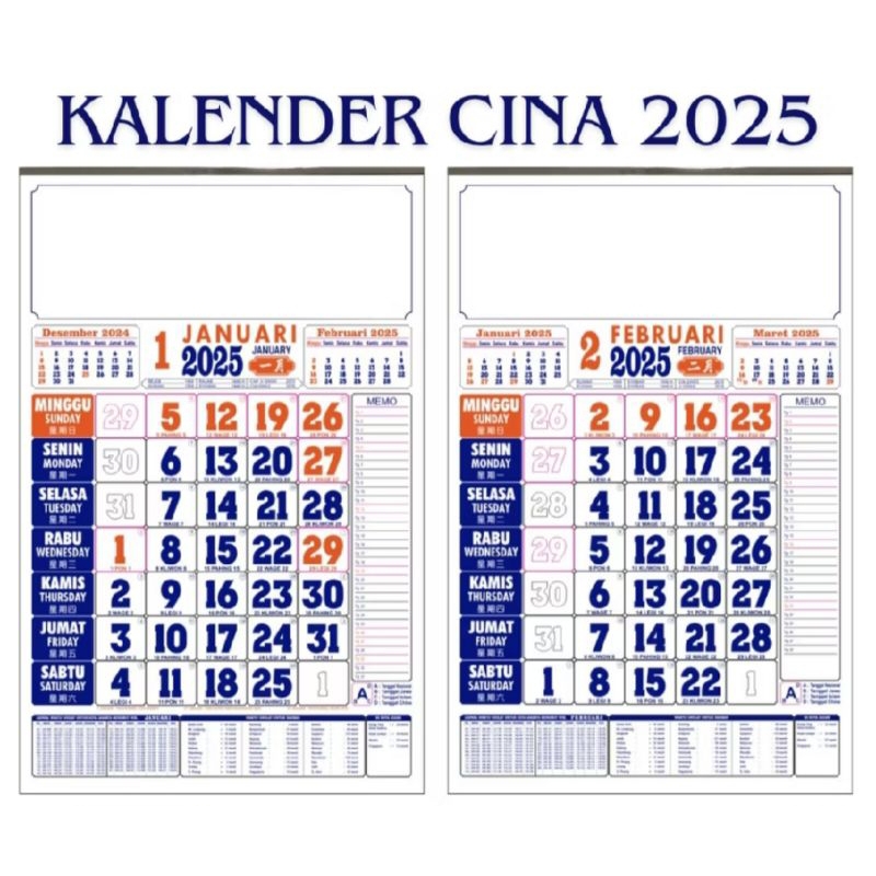 Jual Kalender Kerja Murah Medium China / Kalender Dinding Berkualitas ...