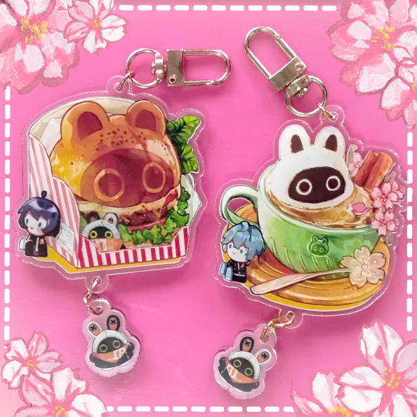 Jual ZZZ : Food Theme Keychain & Sticker | Shopee Indonesia