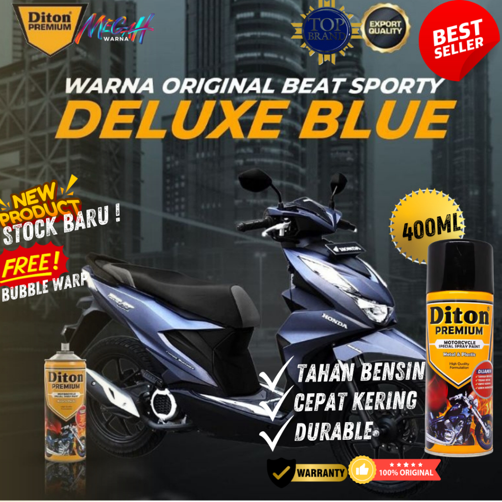 Jual Pilok Pilox Cat Semprot Diton 400cc Deluxe Blue Beat Sporty Biru ...