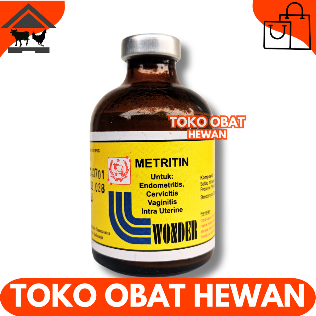 Jual METRITIN 50ML WONDER - Obat Hewan Sapi Endometritis Pyometra ...