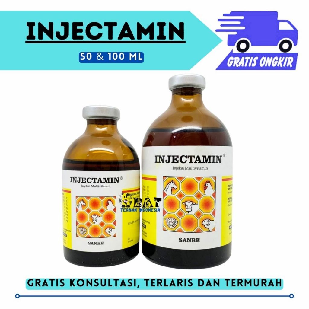 Jual INJECTAMIN 50 ml dan 100 ml- Multivitamin ADE Lengkap Untuk ...