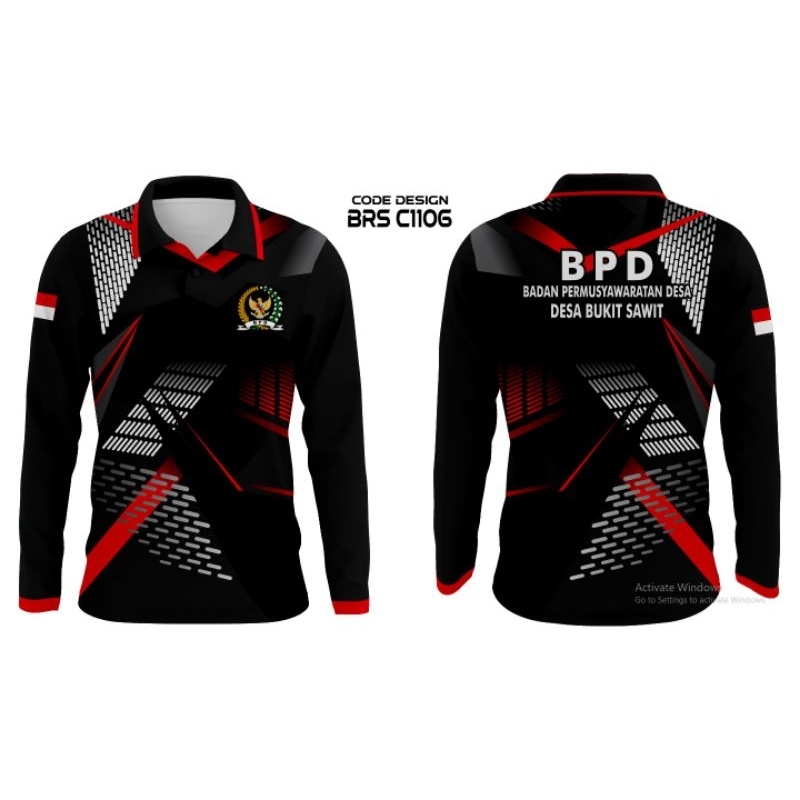 Jual KAOS MODEL POLO FORMAL BPD /KERAH BPD CUSTOM FULL PRINTING ...