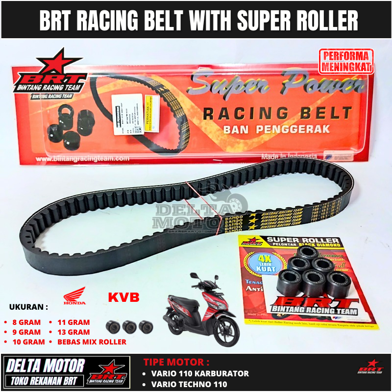 Jual Vanbelt V Belt BRT Set Roller KVB Vario 110 Karbu Vario Techno 110 ...