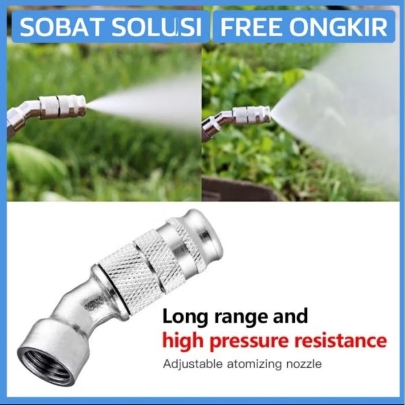 Jual NOZZLE SPUYER LUBANG 1 lurus dan bengkok stanlis head spray ...