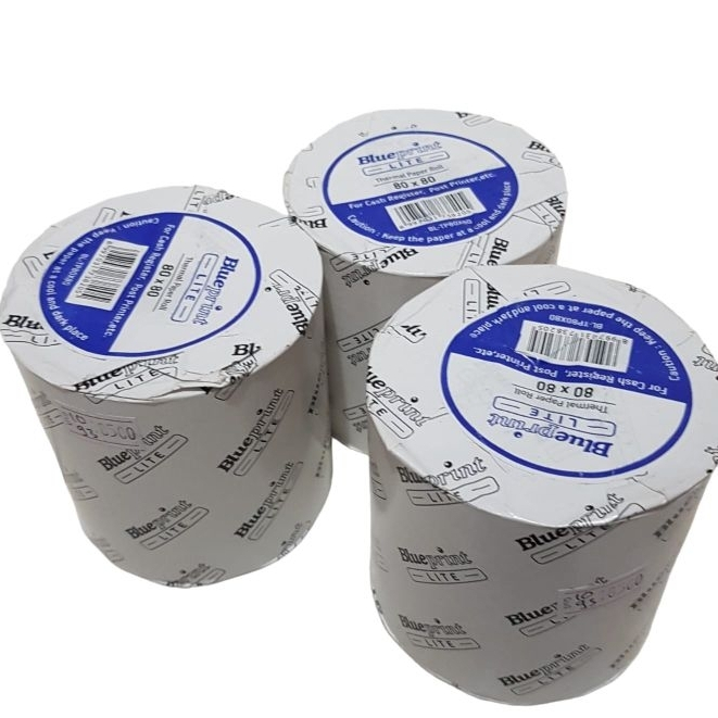 Jual KERTAS THERMAL REGISTER ROLL MEREK PAPERLINE 57x50/BLUEPRINT 80x80 ...