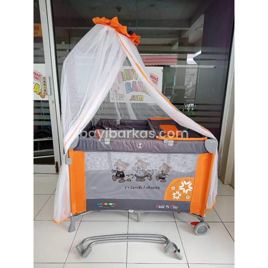 Jual CREATIVE BABY 808 R Box Bayi murah / boks tidur bayi / box bermain ...