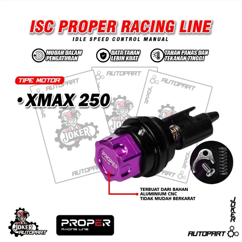 Jual Proper Racing Line ISC Manual Langsam Xmax 250 Air Screw Idle ...