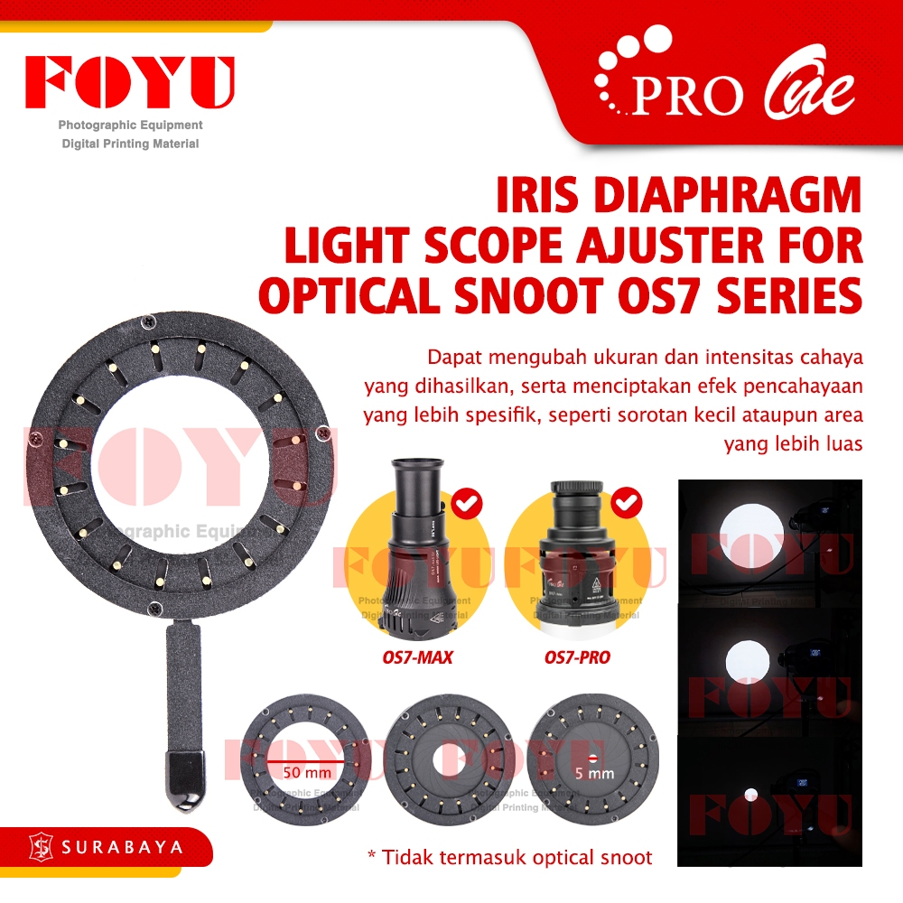 Jual Iris Diaphragm Diafragma Light Scope Ajuster Optical Snoot ...