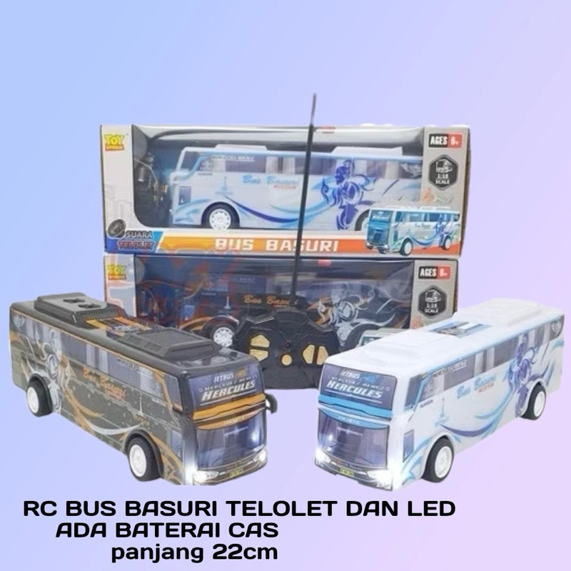 Jual Mainan mobil remote control RC bis telolet Rc bus antar kota rc bus toy bus telolet remote ...
