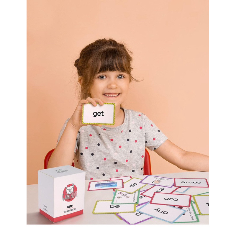 Jual GAMENOTE Sight Words Kids Educational Flash Cards with Pictures ...