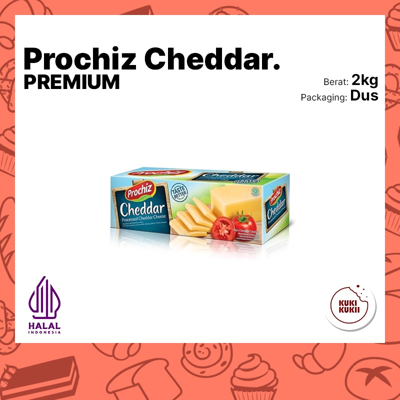 Jual Keju PROCHIZ CHEDDAR 2kg | Keju Prochiz Cheddar PREMIUM 2 kg ...