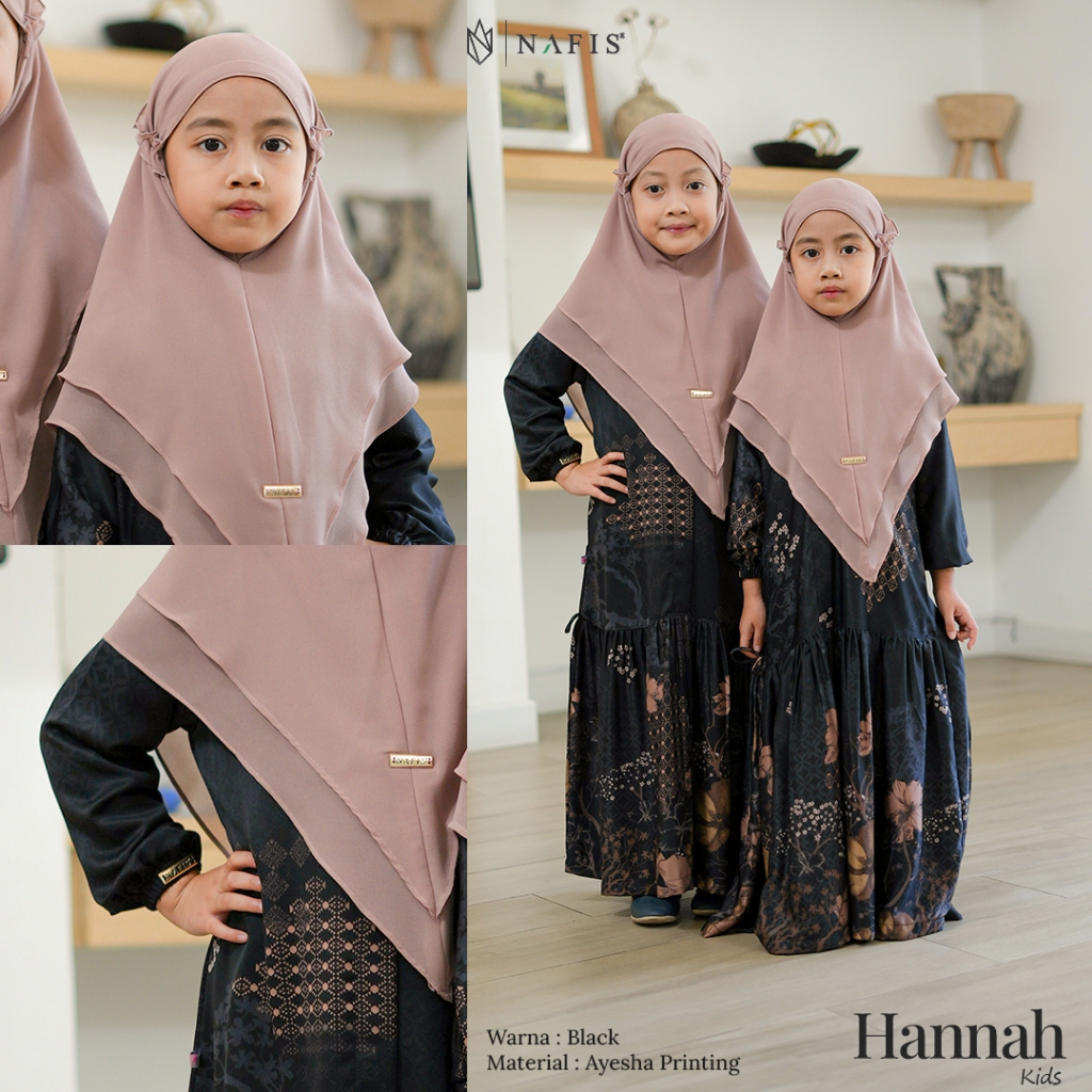 Jual NAFIS SARIMBIT MAHABBAH SERIES Dress Hannah Kids Bahan Ayesha ...