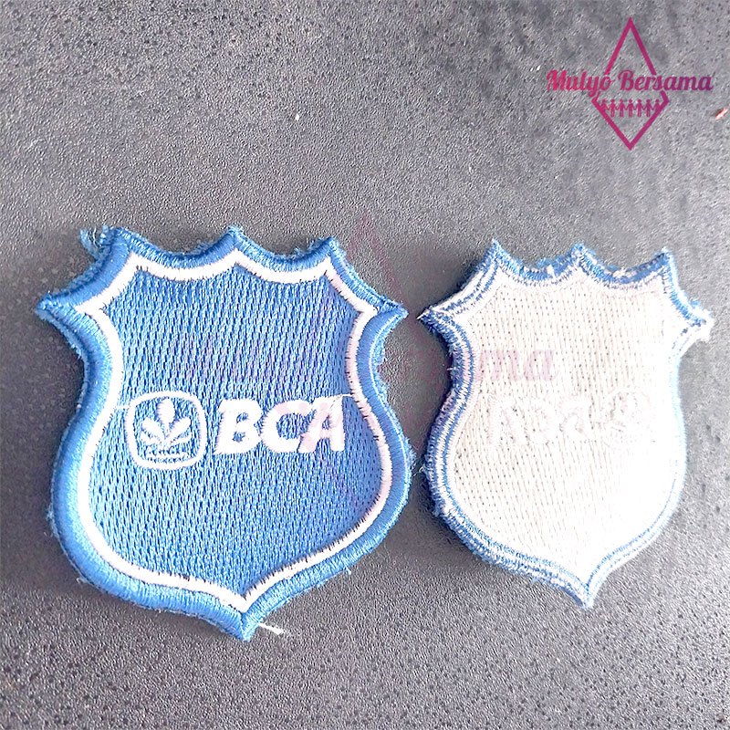 Jual Badge Patch Logo Bank BCA Bordir Satpam BCA Model Timbul - Mulyo ...