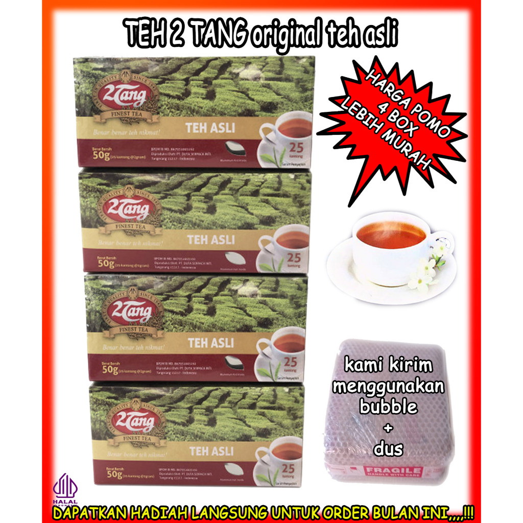Jual Teh Celup 2 Tang Original Teh Asli 1 Box isi 25 Kantong | Shopee ...