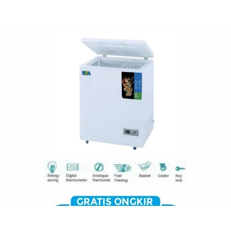 Jual ( PROMO TERBATAS ) freezer box RSA 100 liter CF 110 FREE ONGKIR ...